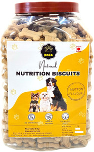 Koza Nutritious Mutton Flavor Biscuits Mutton 1 kg Dry Adult, Senior ...