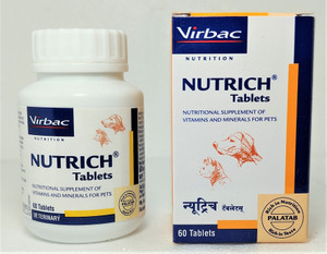 Zoetis NUTRICH 60 Tablets Pet Health Supplements Price in India - Buy ...