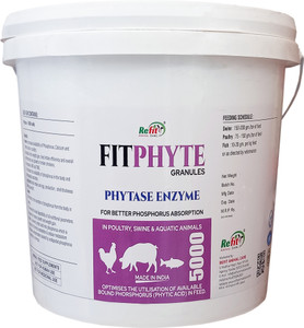 REFIT ANIMAL CARE Phytase Enzyme for in Cattle, Poultry & Aqua Pet ...