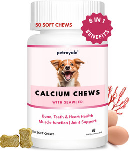 Petroyale Seaweed Dog Calcium Chew Tablets, Calcium Supplement For Dog ...
