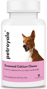 Pet Royale Seaweed Dog Calcium Chew Tablets, Calcium Supplement For Dog ...