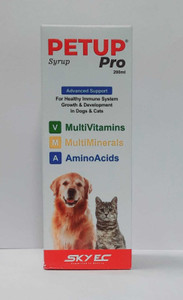 Zoozukart PETUP Syrup Pet Health Supplements for Dogs & Cats 200ml ...