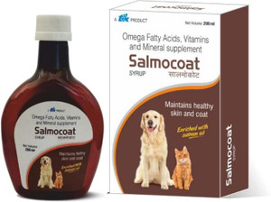 TTK SALMOCOAT SYRUP Skin and Coat Supplement for Dogs and Cats Pet ...