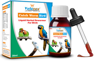 VETENEX Catch Worm Bird - Liquid Herbal Dewormer For Birds - 30 ML Pet ...