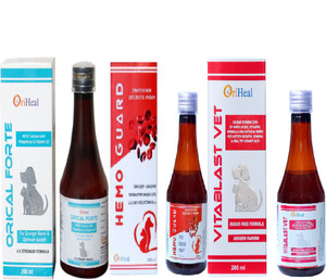 OriHeal Combo of 3 Orical Forte Calcium+Hemoguard+Vitablast Vitamin ...