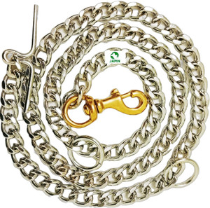 FONDLE Silver Metal Dog Leash Diamond Cut Heavy Duty Dog Chain with ...