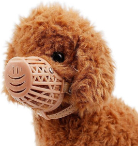 DOSAN Plastic Dogs Muzzle Basket Design Anti-biting Adjustable Mask For ...