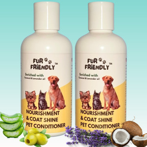 FUR FRIENDLY Nourishment & Coat Shine Conditioner | 200 ml (Pack of 2 ...
