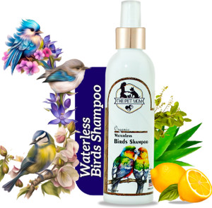 THE PET MOM Organic Waterless Dry Bath Birds Shampoo Spray For Cleanse ...