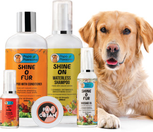 Papa Pawsome Golden retriever Complete Pet Spa Kit Price in India - Buy ...