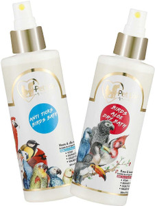 Pet Life Birds Aloe Dry Bath + Anti Tick Bird Bath Flea and Tick, Anti ...