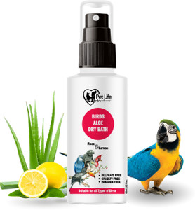 Pet Life Birds Aloe Dry Bath Waterless Spray Shampoo For Poultry Birds ...