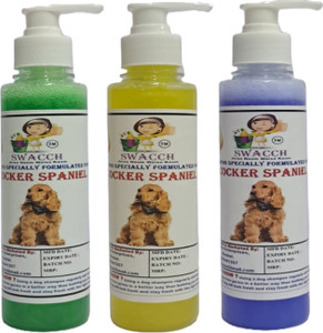 swacch Premium Shampoo For Cocker Spaniel (200ml) (Combo Pack of 3 ...