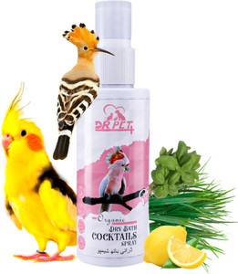 DR PET PLUS Organic Dry Bath Spray Bird Shampoo For Cocktails ...