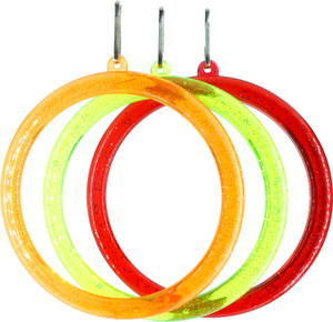Buraq Buraq Bird Swing Toy Pack of 3 – Plastic Chew Ring for Budgies ...