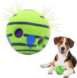 Qpets Dog Chasing Chew Ball Interactive Pet Toy Ball Fun Bouncing ...