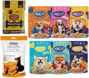 Moochie Dog Treat 710 GMS Dog’s Snacks & Food (Combo Pack) Chicken ...