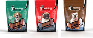 Barking Blends Chicken & Liver Fillet, Chicken Waffle, Chicken, Duck ...