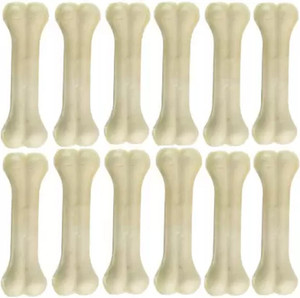 BNF Rawhide 8 Inch Bone 2.5 Kg Pressed Bone for Large Dogs Pack of 12 ...