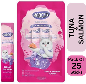 Moochie Cat Creamy Treat for Cats and Kittens with Tuna, Salmon Cat ...