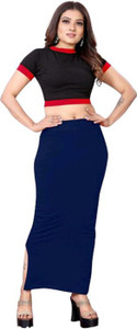 Rangoli Enterprise RG-P-Navy Blue-S Lycra Blend Petticoat Price in ...