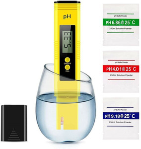 AMPEREUS Auto PH Meter for High Accuracy with 0.00-14.00ph Tester ...