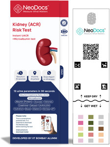 Neodocs Kidney Risk Test Kit | Instant Urine Test | Pack of 5| Track 13 ...