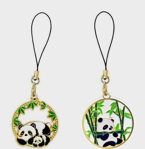 ZENIFY Pack of 2 panda phone charms aesthetic for girls women pendant ...