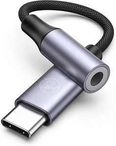 AUDIOCULAR Grey D13 Type C to 3.5mm Portable Audio Aux Adapter ...