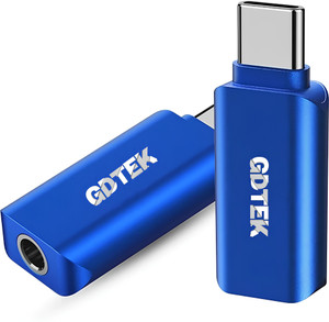 GD Tek Blue Type - C to 3.5mm Female Adapter, Type C Audio Headphone ...