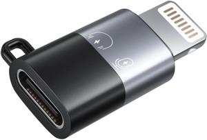 UBRONIK Grey OTG Type C Female Adapter iPhone to Lightning Male ...