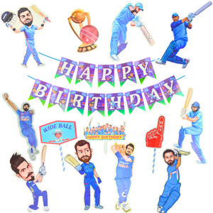 Party Decorz Sports Theme Birthday Photo Booth Props Game Day Cricket ...