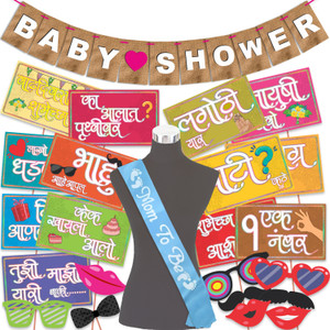 Wobbox Marathi Baby Shower Props, Mom To Be, Marathi Baby Shower ...