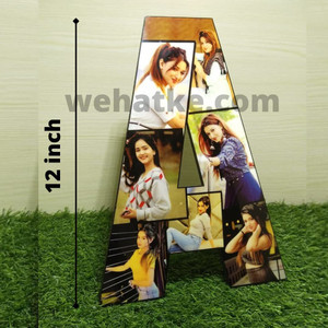 Wehatke Customized alphabet photo frame with photos on Letter 10 inch ...