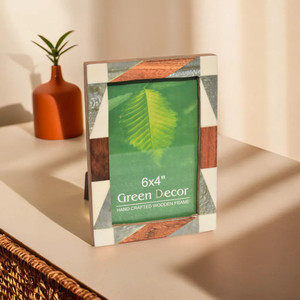 Green Decor Elegant Wooden Black lean Resin Table Photo Frame for Home ...