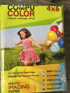 COMPU COLOR Resin Coated Glossy 265GSM (4x6 Inches, 100 Sheets, Pack of ...