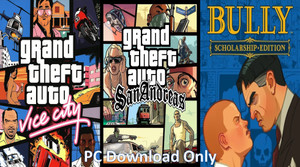 Vice City, Sanandreas, Bully Top Three Game Combo (Offline Only) (No ...