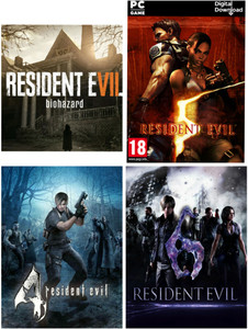 2Cap Resident Evil 4-5-6-7 Pc Game Link Combo (Offline only) (No CD/DVD ...