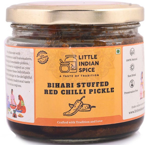 little indian spice Bihari Stuffed Red Chilli Pickle Red Chilli Pickle ...