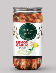 ACHARI PICKLES Homemade Lemon+ Garlic Pickle Pickle- Punjabi Style ...
