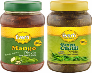 Everin Tasty Tangy and Ticklish Mango, Green Chilli Pickle Price in ...