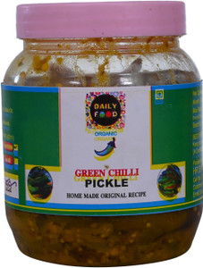 Daily Food Green Chilli Pickle Hari Mirch Ka Achar Homemade Recipe in ...