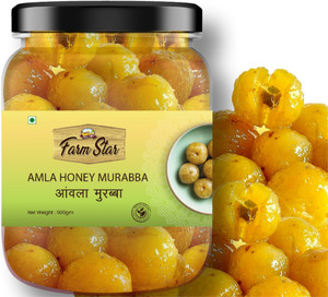 farm star AMLA MURABBA- MADE WITH ROCK SUGAR & PURE HONEY- GOOSEBERRY ...