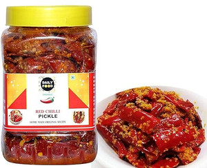 Daily Food Mother Made Stuffed Banarasi Red Chilli Pickle Achaar Red ...