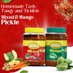 Everin Tasty Tangy and Ticklish Mango and Mixed Mango, Mixed Pickle ...