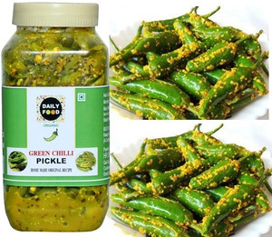 Daily Food Homemade Organic Natural Rai Green Chilli Hari Mirch Ka ...