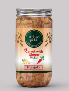 ACHARI PICKLES Carrot With Ginger Pickle Punjabi(400 GM) Ghar Ka Achar ...