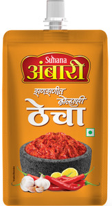 pravin Pickles Kolhapuri Thecha 100g Pouch - Pack of 4 Red Chilli ...