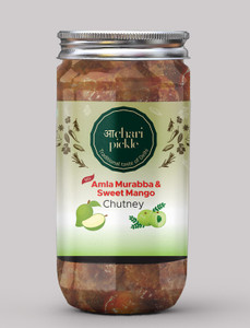 ACHARI PICKLES Amla Murabba & Sweet Mango Chutney Mix(400 GM) Ghar Ka ...