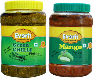 Everin Tasty Tangy and Ticklish Mango and Green Chilli Mango, Green ...
